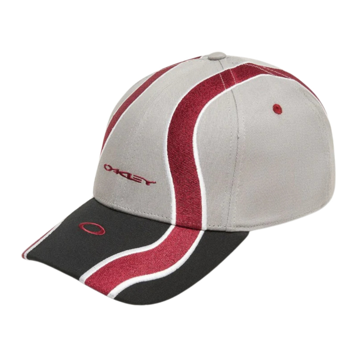 Oakley Wave Cap/ Cement-Black-Iron Red – sportbrillenshop.nl