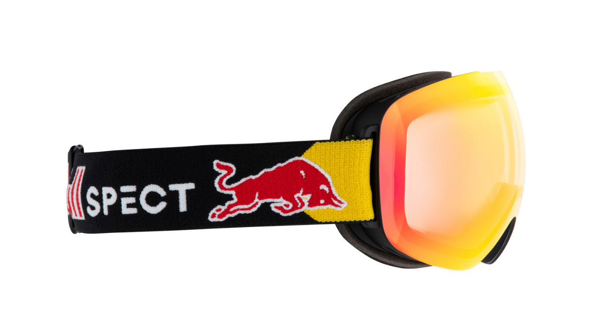 Red Bull SPECT Goggles BENT Black/ Brown Red Chrome – sportbrillenshop.nl